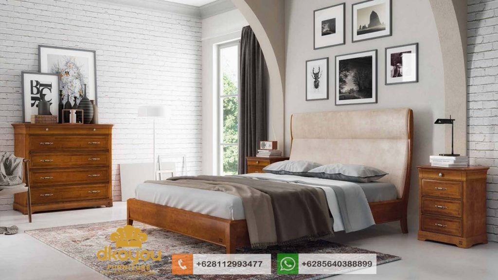 Set Kamar Tidur Minimalis Jati Klasik Modern SKT080 | DKAYOU FURNITURE ...